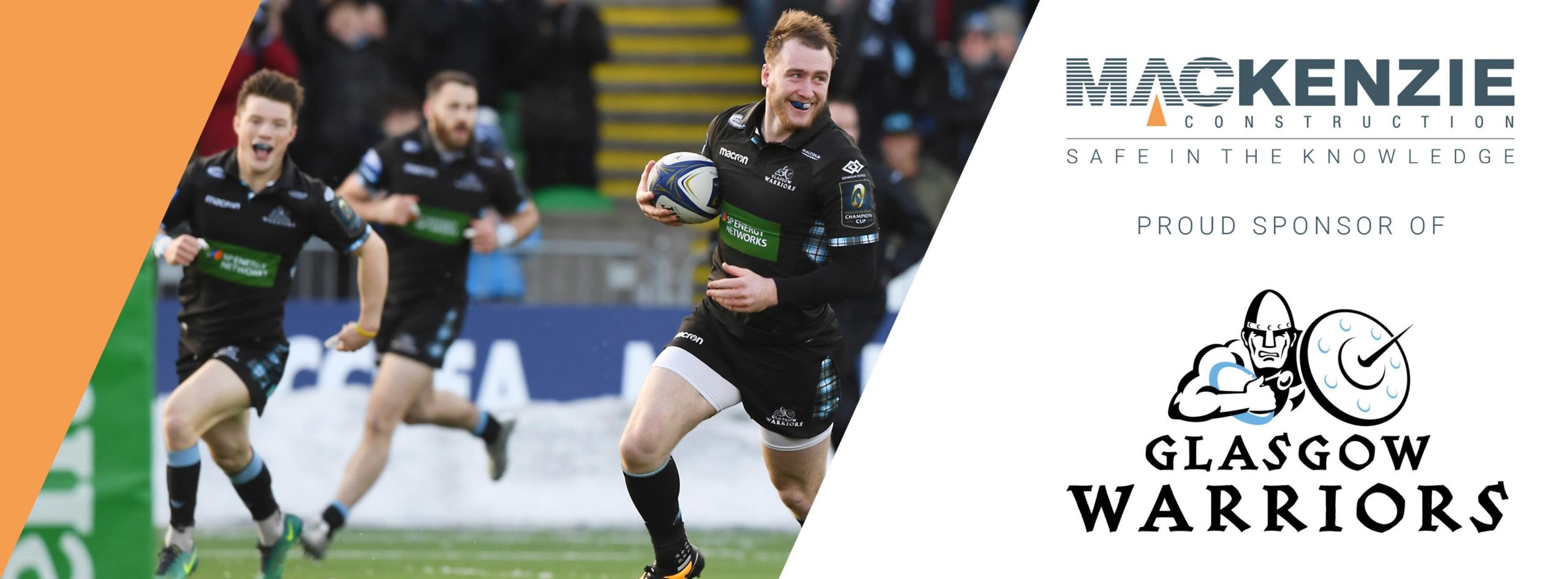 Proud sponsors of the Glasgow Warriors - Mackenzie Construction