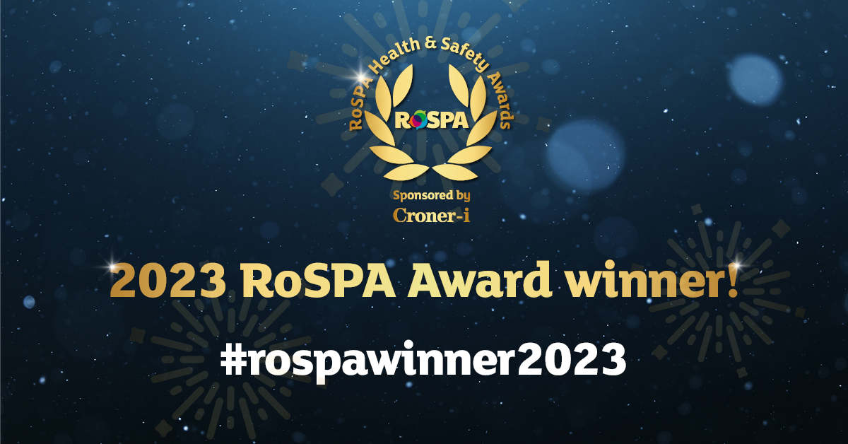 RoSPA Order of Distinction Award for 15 consecutive gold awards ...